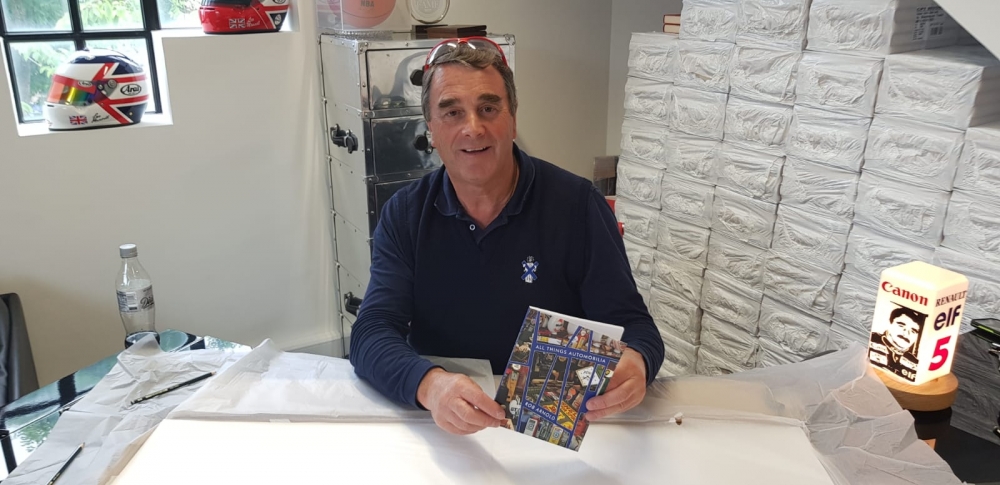 Nigel Mansell collection Jersey visit this summer !!!!! | Automobilia ...