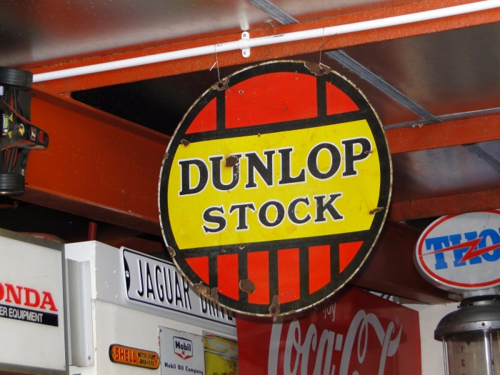 DUNLOP STOCK enamel original sign | Automobilia-UK - vintage petrol ...