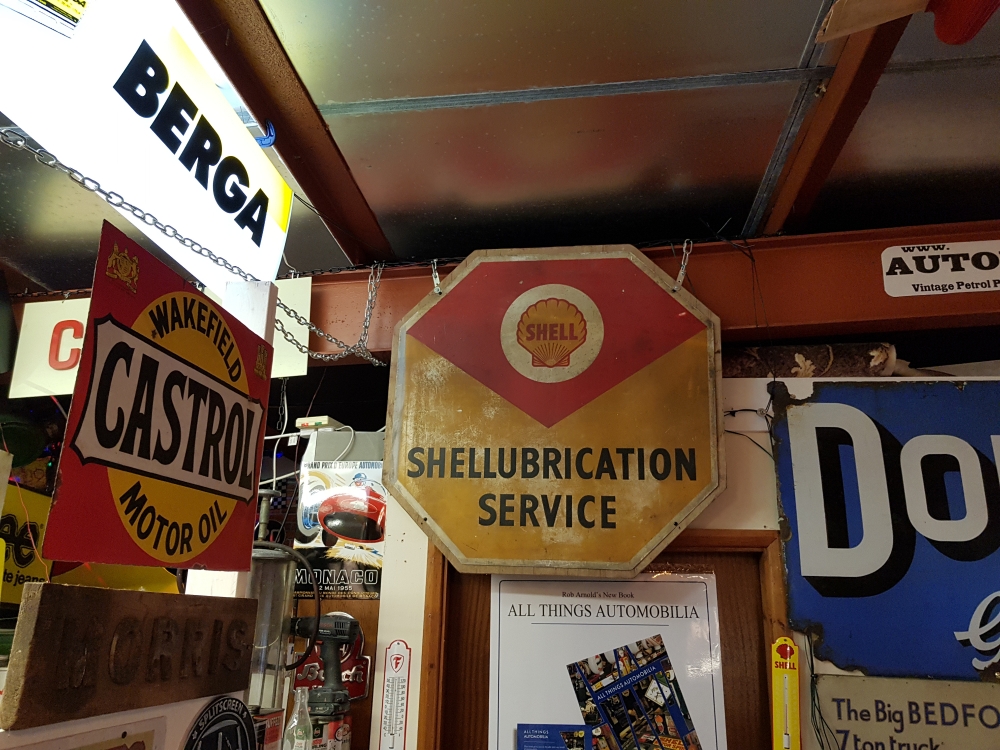 SHELL sign ORIGINAL tin sign large 36 x 36 inch . | Automobilia-UK ...
