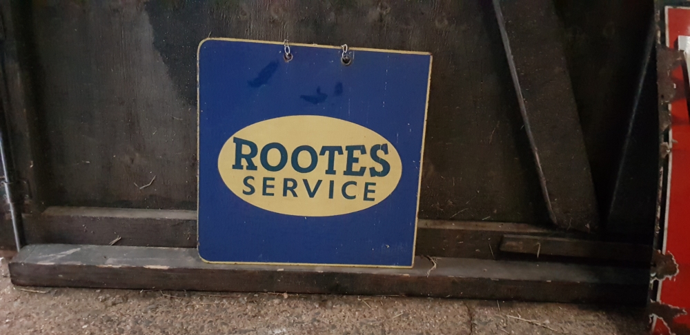 ROOTES SERVICE sign on board 16 x 16 inch | Automobilia-UK - vintage ...
