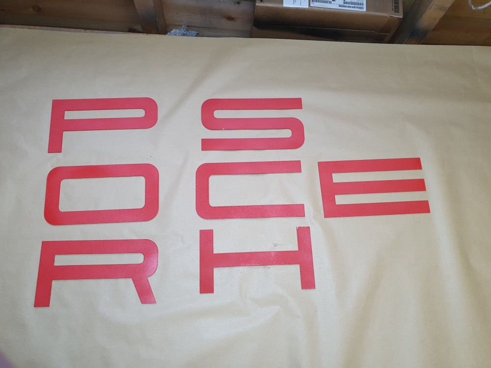 PORSCHE sign metal letters 9 x 5 inches each Fantastic item ...