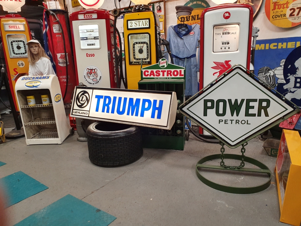 Triumph ORIGINAL lightbox superb item | Automobilia-UK - vintage petrol ...