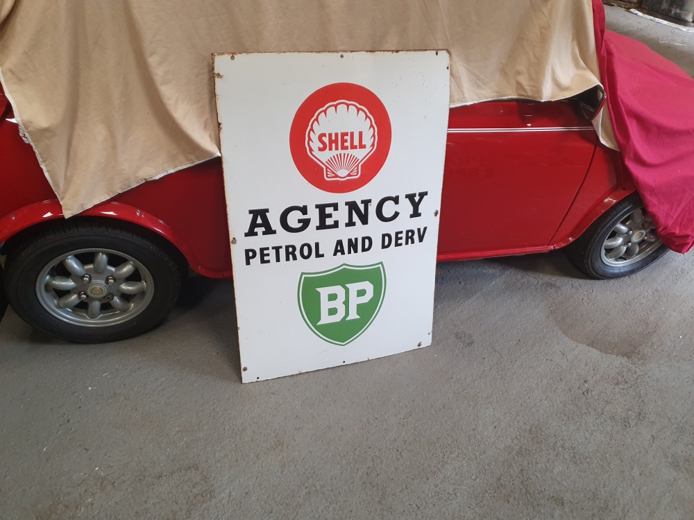 SHELL / BP enamel sign , SOLD to client in Cotswolds | Automobilia-UK ...