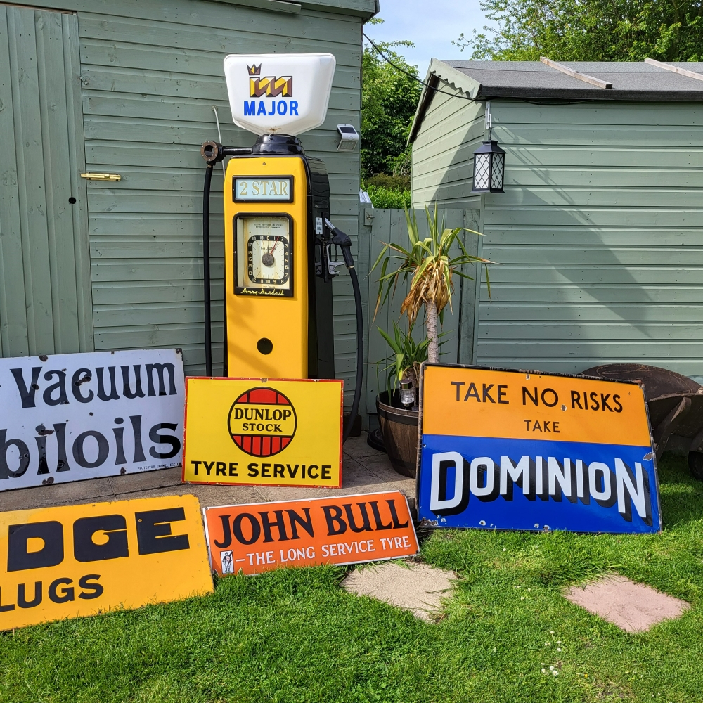 DOMINION enamel ORIGINAL sign 48 x30 inches 1930's NOW SOLD ...