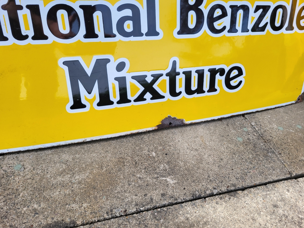 A National Benzole enamel sign ORIGINAL just STUNNING | Automobilia-UK ...