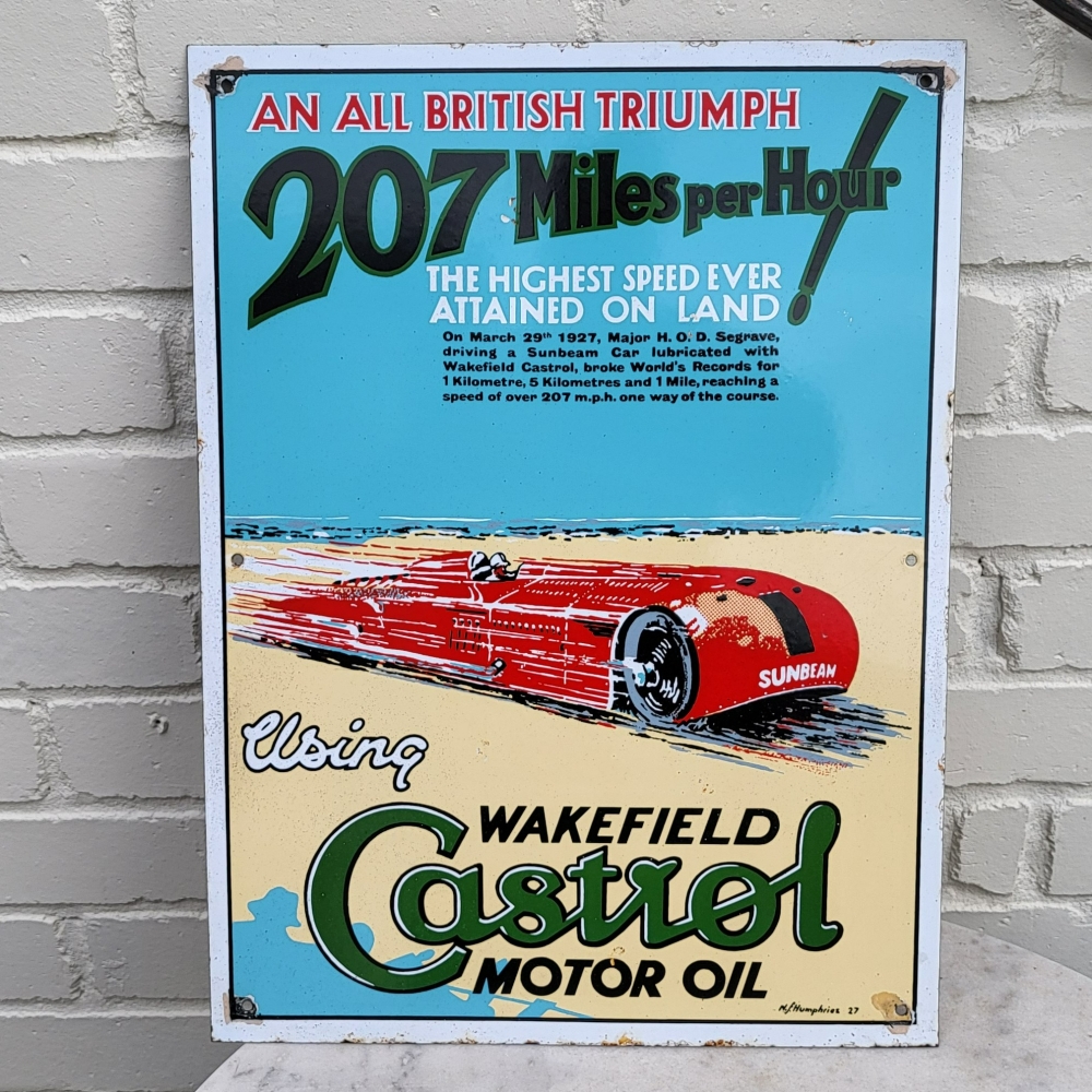 Wakefield Castrol enamel sign WOW | Automobilia-UK - vintage petrol ...