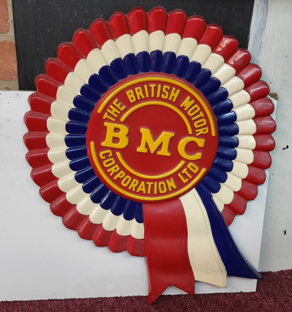 BMC rosette STUNNING item 24 x 19 inch VERY RARE !SOLD another item off ...