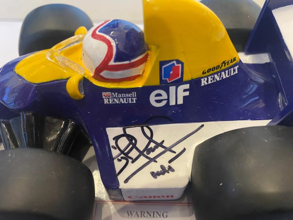 Nigel Mansell Heroes sculpture by JIM BAMBER hand signed | Automobilia ...