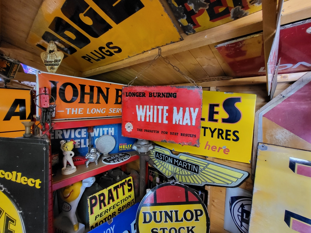 SHELL MEX BP paraffin enamel ORIGINAL double sided RARE | Automobilia ...