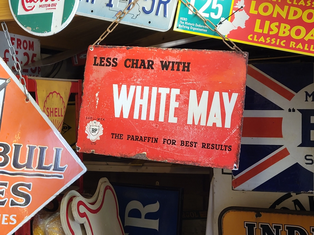 SHELL MEX BP paraffin enamel ORIGINAL double sided RARE | Automobilia ...