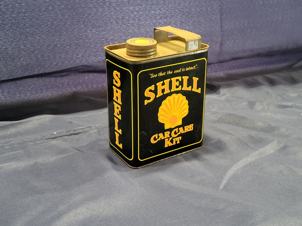 SHELL car care kit can GREAT display item | Automobilia-UK - vintage ...