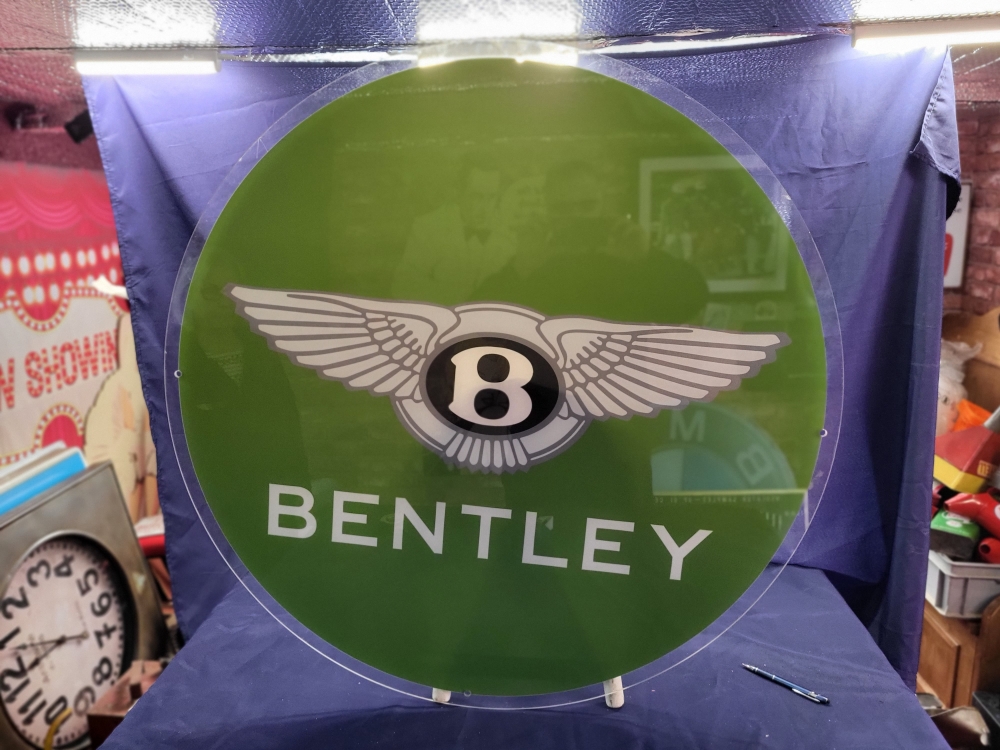 Bentley sign 39 inches fantastic sign | Automobilia-UK - vintage petrol ...