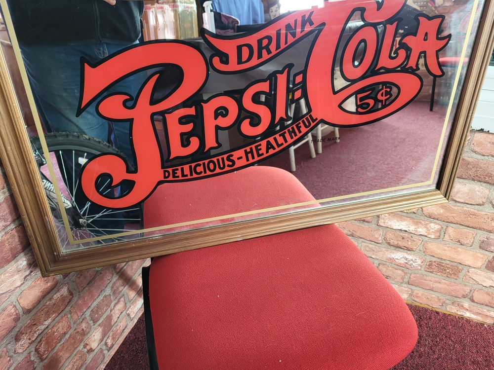 PEPSI COLA framed mirror 36 x 26 inches | Automobilia-UK - vintage ...