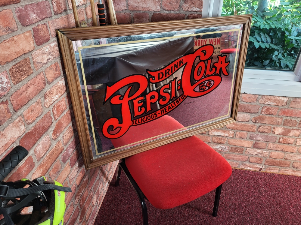 PEPSI COLA framed mirror 36 x 26 inches | Automobilia-UK - vintage ...