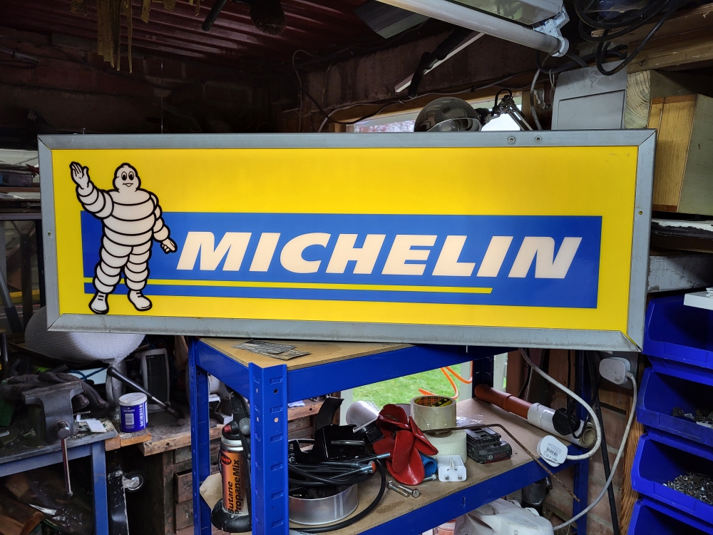 Michelin ORIGINAL lightbox 36 x 12 inches app. | Automobilia-UK ...