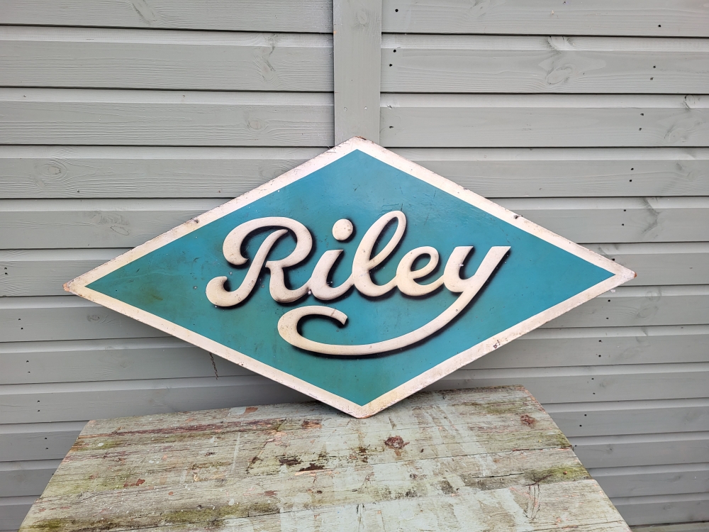 Riley showroom carded sign DOUBLE SIDED ! | Automobilia-UK - vintage ...