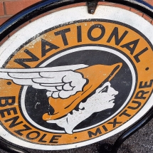 National Benzole double sided ORIGINAL sign with wall bracket , rare ...