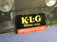 KLG plugs Original enamel sign 22 x 14 inch Used on All creatures TV ...